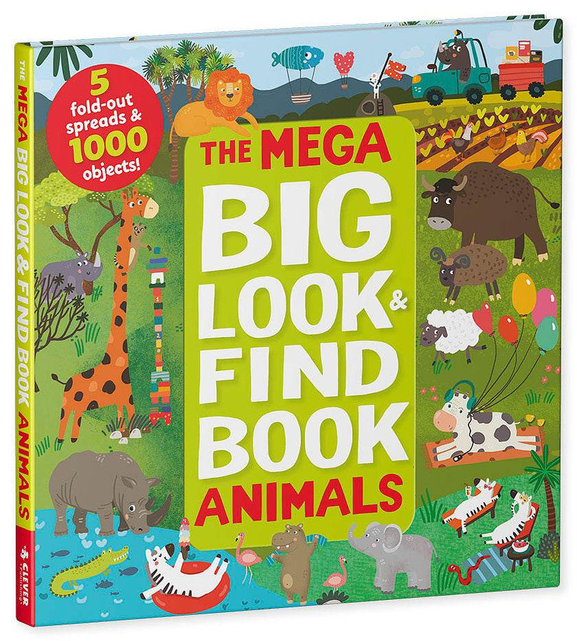 Mega Big Look and Find Animals – תלתן ספרים - Clever